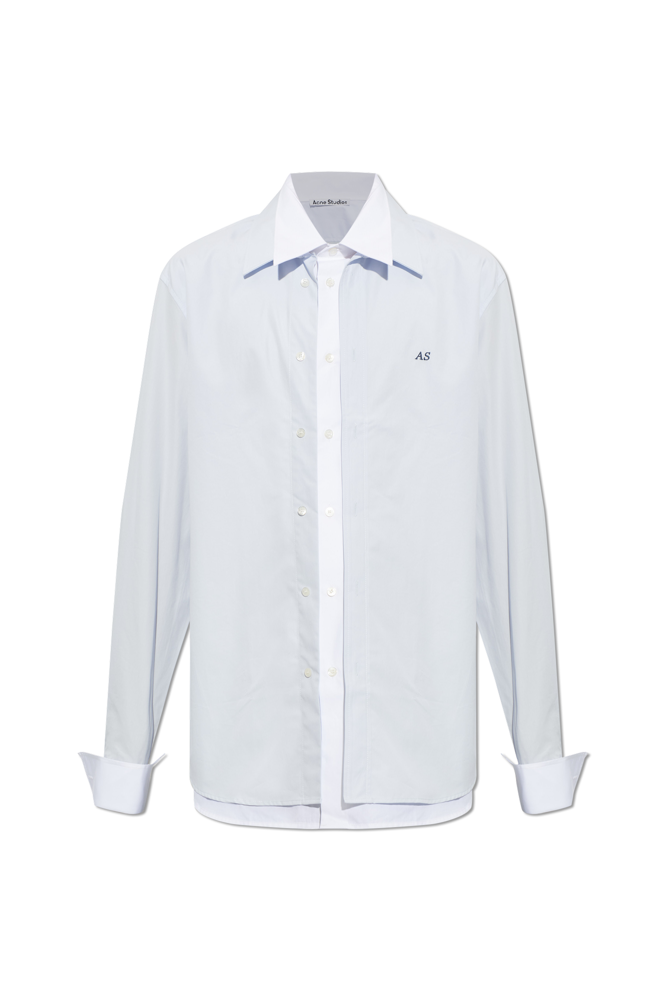 ACNE STUDIOS cotton shirt with embroidered logo